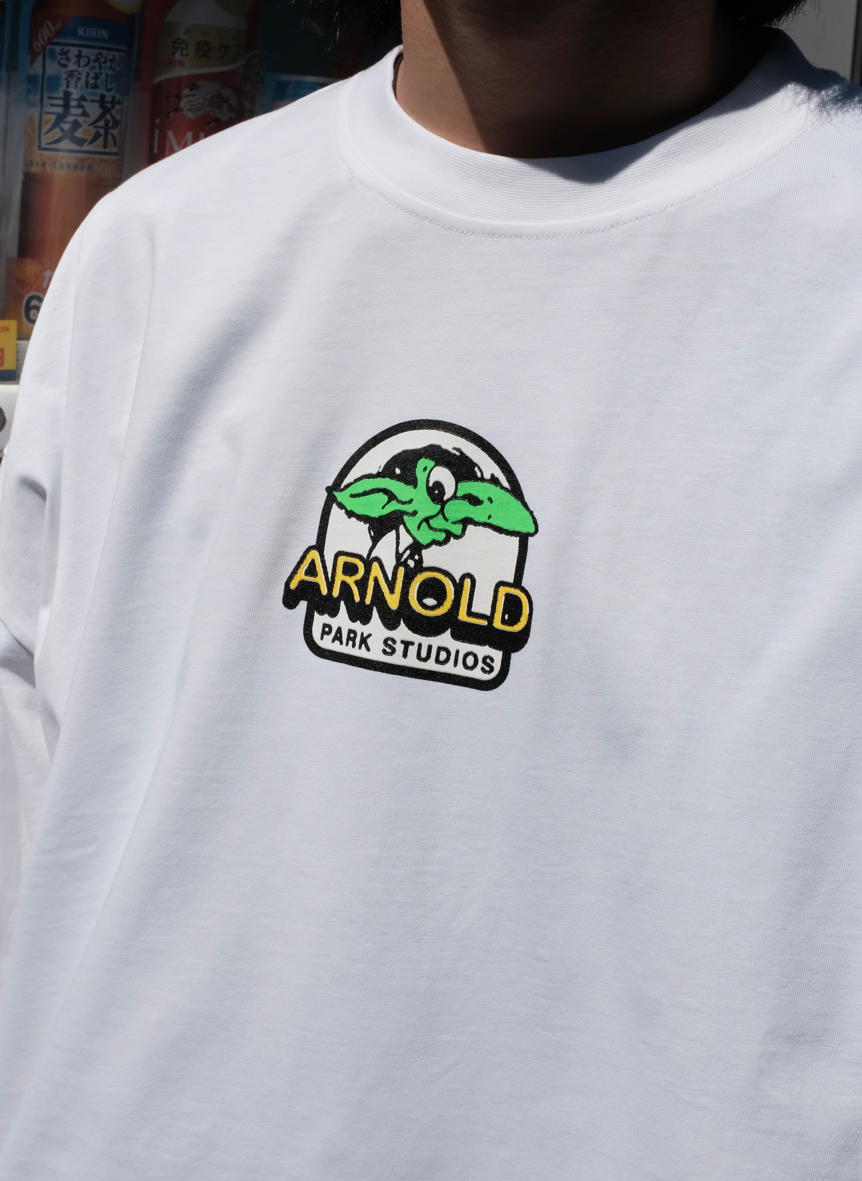 ARNOLD PARK STUDIOS / FAERIE LOGO LS T WHITE